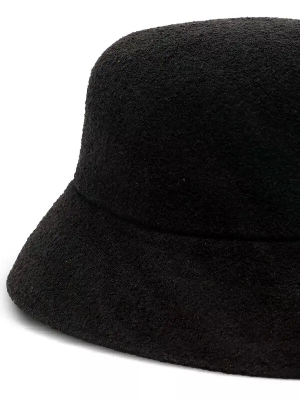 KANGOL Logo-embroidered Bucket Hat - Black