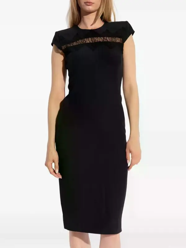 green emerald velvet dress Extraordinary Resort 2010 Alexander McQueen Rare Black Embroidered Net –  Shrimpton Couture main image 0