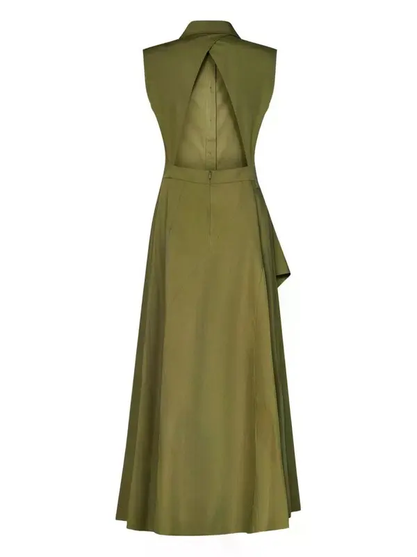 max a line dress Max Mara // Brown Tie Front A-Line Dress – VSP Consignment main image 1