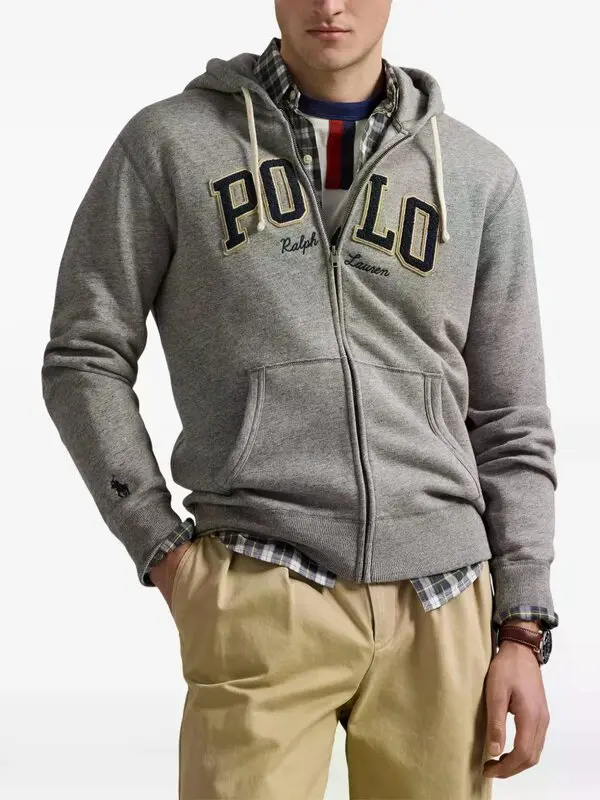 Polo Ralph Lauren Logo-patch Zip-up Hoodie
