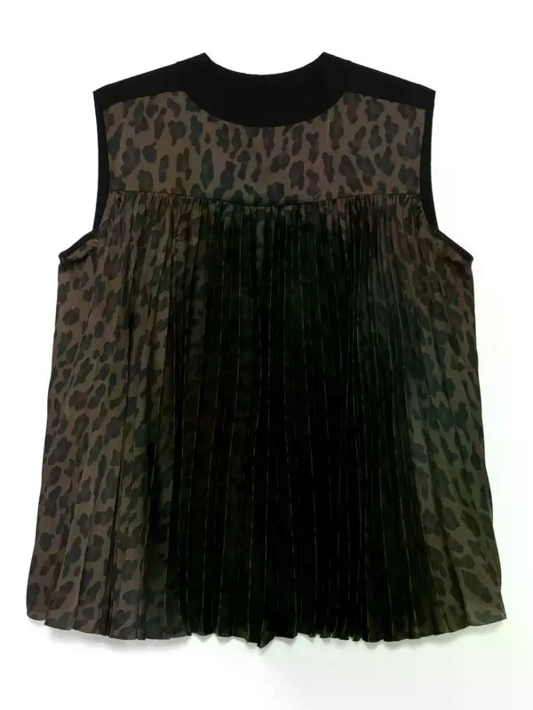 Sacai Leopard-print Top