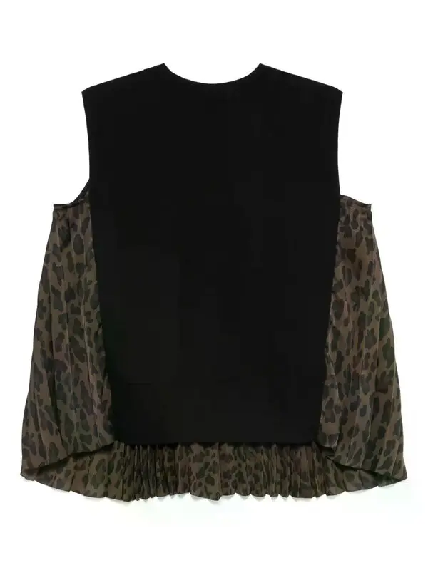Sacai Leopard-print Top