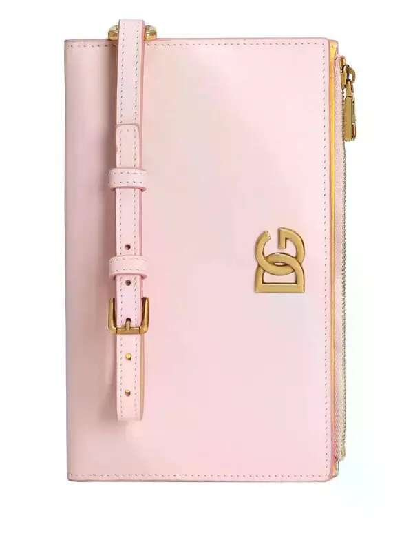 Dolce & Gabbana Dg-plaque Passport Holder - Pink