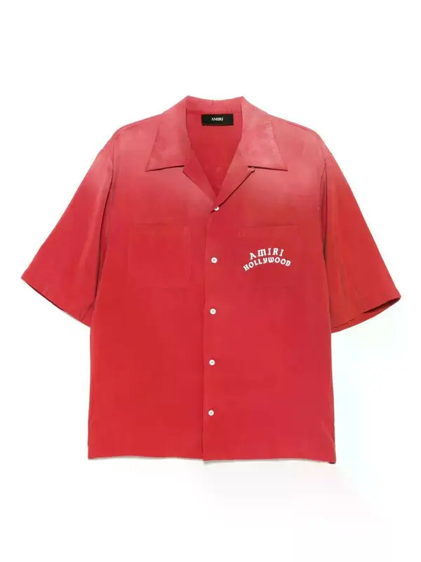 Amiri Hollywood Bowling Shirt - Red