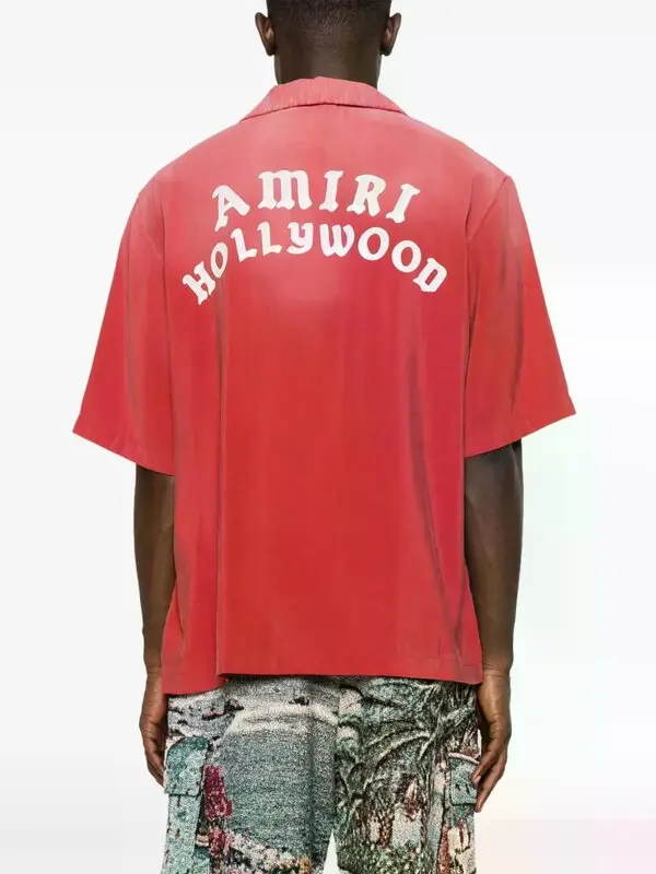 Amiri Hollywood Bowling Shirt - Red