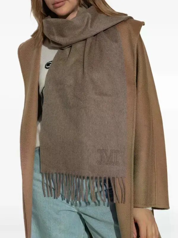 Max Mara Fringed Scarf - Brown