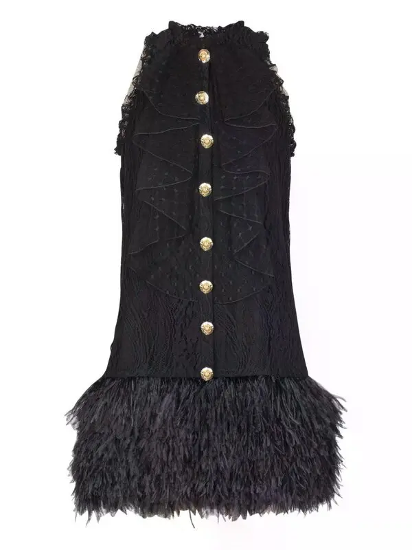 Balmain Lace-embellished Dress