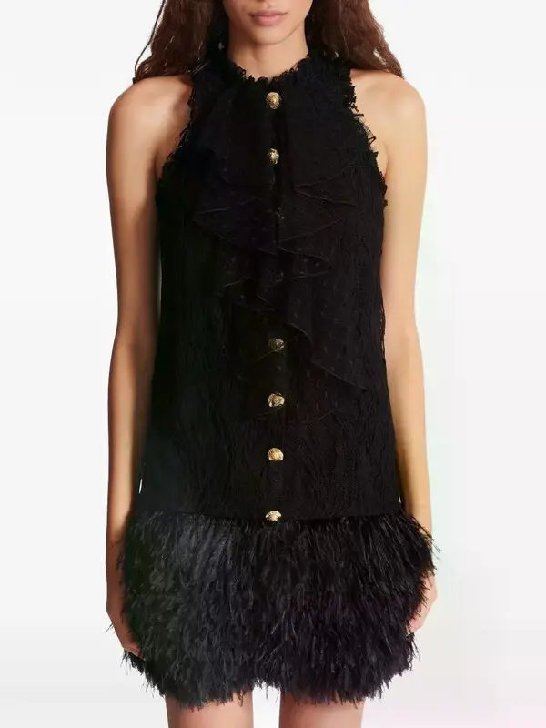 Balmain Lace-embellished Dress