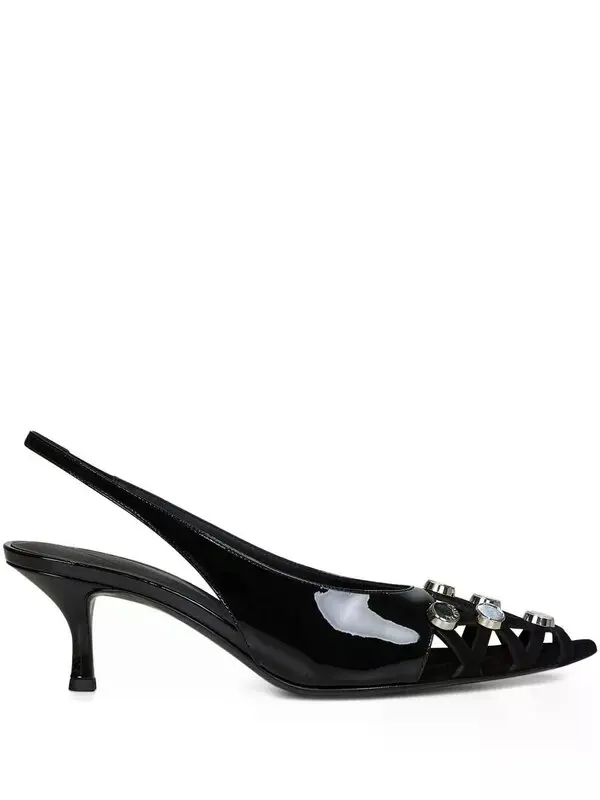 Attico 50mm Leather Slingback Pumps