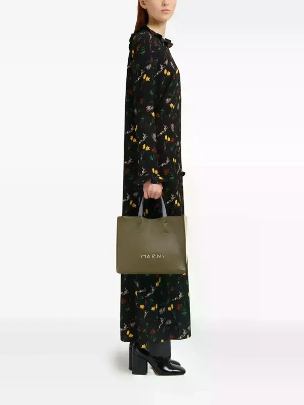 Marni Leather Museo Soft Tote Bag