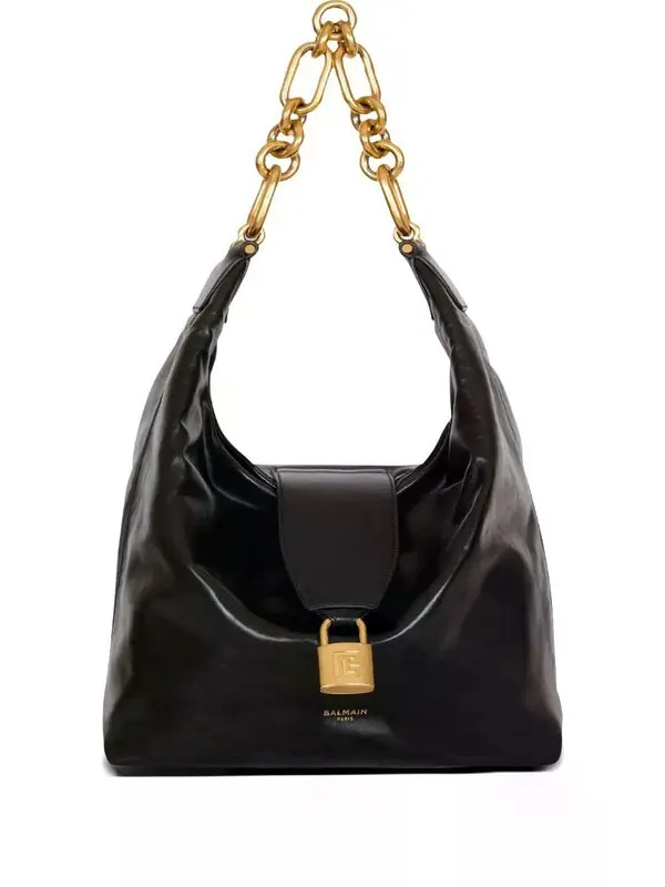 Balmain Foldover Shoulder Bag