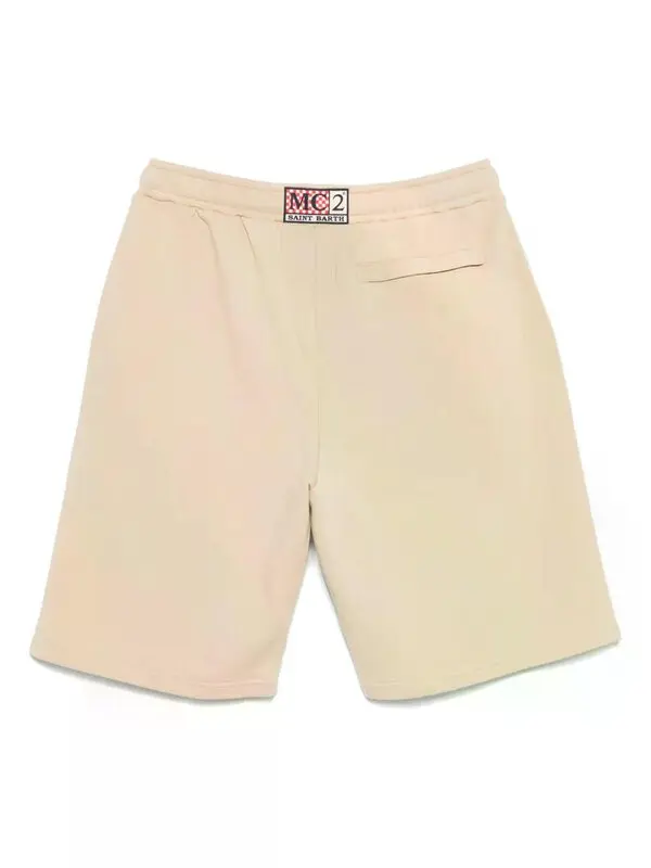 MC2 SAINT BARTH Cotton Track Shorts - Neutrals