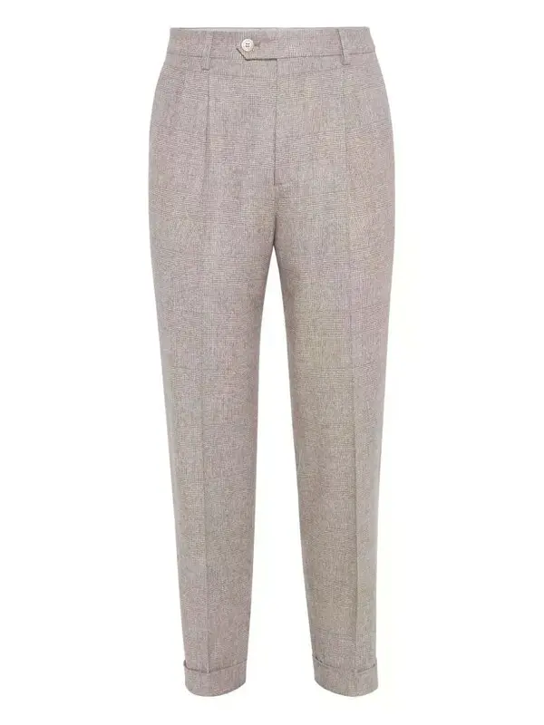 Brunello Cucinelli Tailored Pleated Trousers - Neutrals