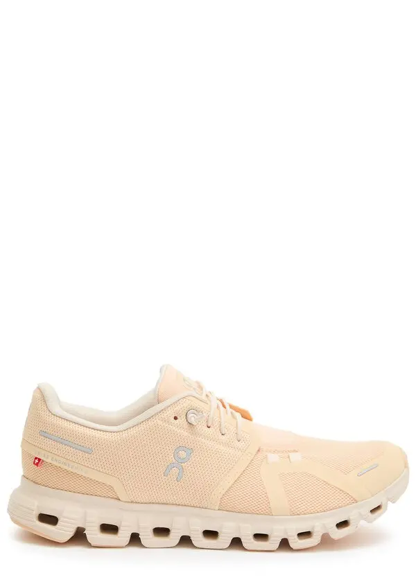 On Cloud 6 Panelled Mesh Sneakers - Beige
