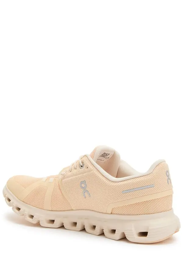 On Cloud 6 Panelled Mesh Sneakers - Beige