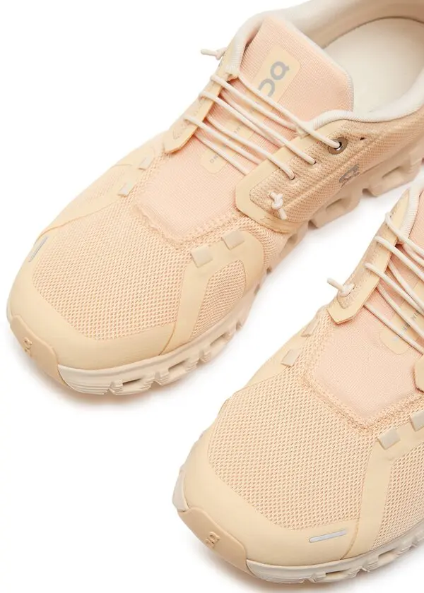 On Cloud 6 Panelled Mesh Sneakers - Beige