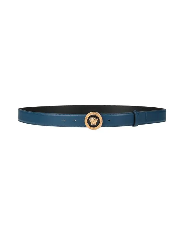 Versace Calfskin Belt - Blue