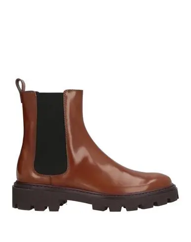 TOD'S Leather Ankle Chelsea Boots - Tan