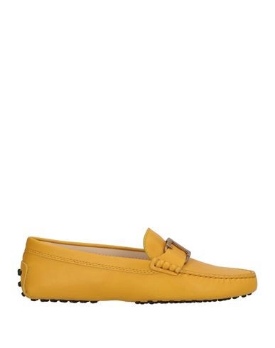 TOD'S Loafers In Leather With Logo - Marigold