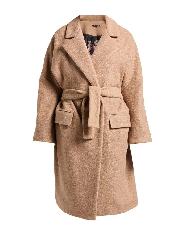 CRISTINAEFFE Belted Bouclé Coat - Beige
