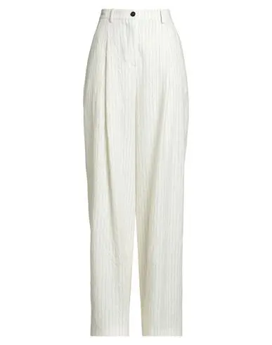 ALYSI Pants Ivory Size Virgin Wool