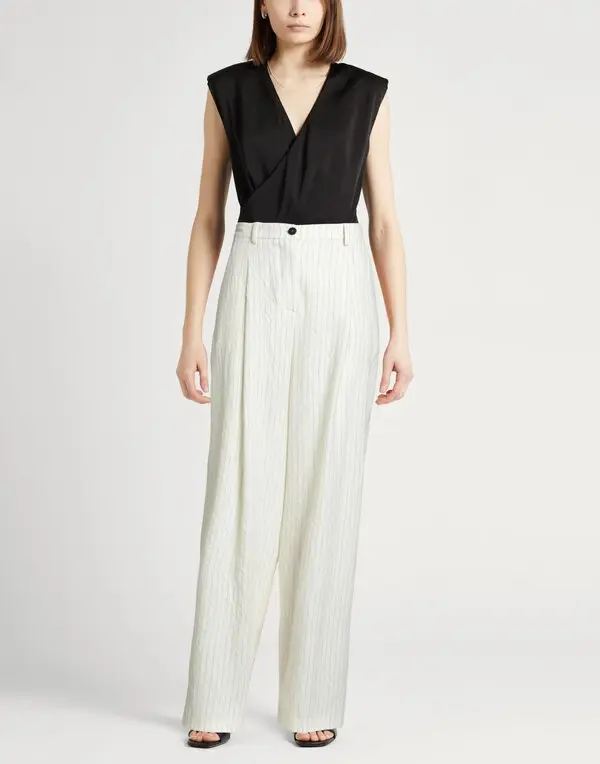 ALYSI Pants Ivory Size Virgin Wool