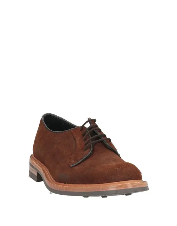 TRICKER'S Chocolate Leather Lace-up Derby Shoes