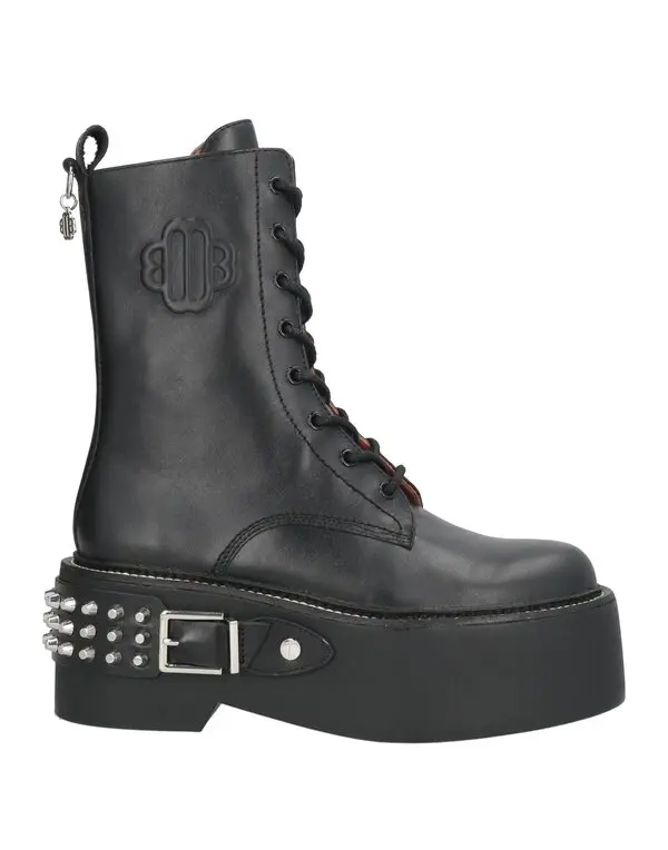 Maje Leather Studded Ankle Boots