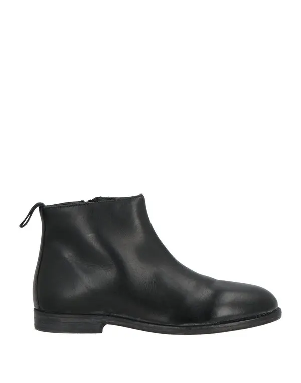 Moma Leather Ankle Boots - Black