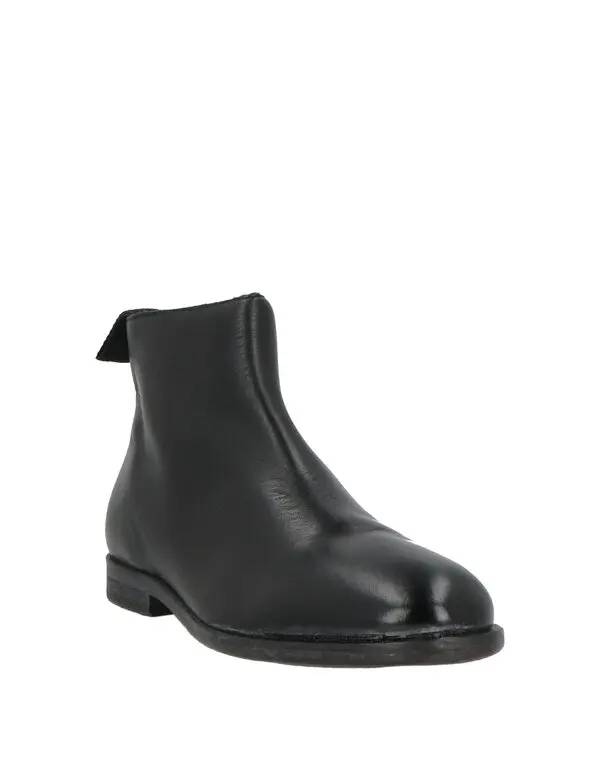 Moma Leather Ankle Boots - Black