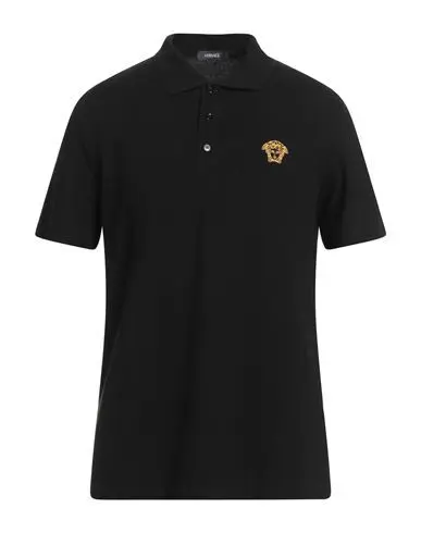 Versace Polo Shirt Size Cotton, Viscose, Polyester - Black