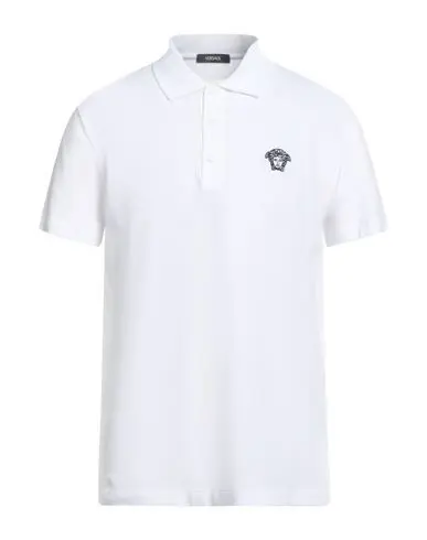 Versace Polo Shirt Size Cotton, Viscose, Polyester - White