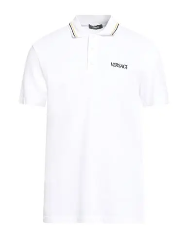 Versace Polo Shirt Size Cotton, Viscose - White