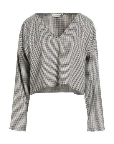 HAVEONE Houndstooth Flannel Top - Black