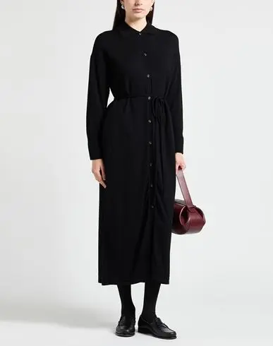 Alpha Studio Midi Shirt Dress In Merino Wool