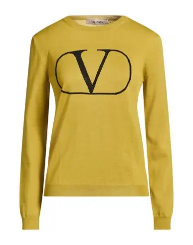 Valentino Garavani Apricot Virgin Wool Sweater - Yellow