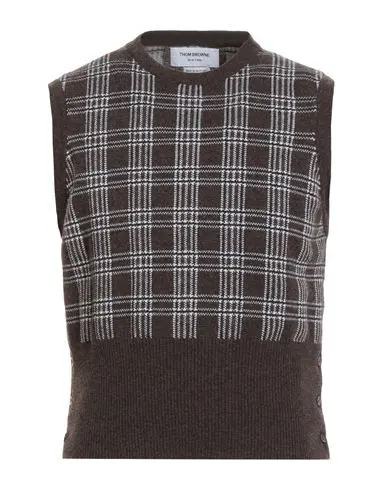Thom Browne Cashmere Geometric Print Sweater Vest