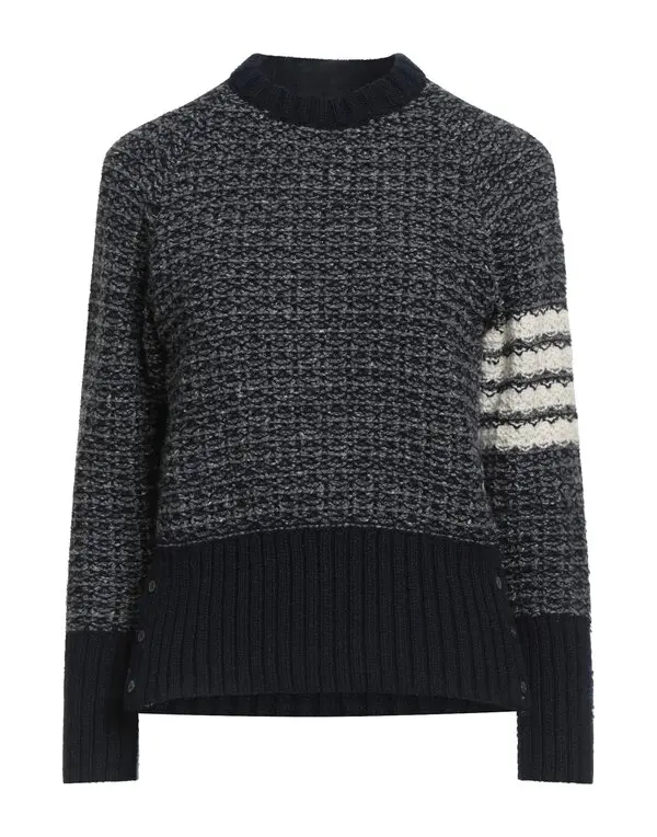 Thom Browne Cable-knit Wool-mohair Blend Sweater - Navy