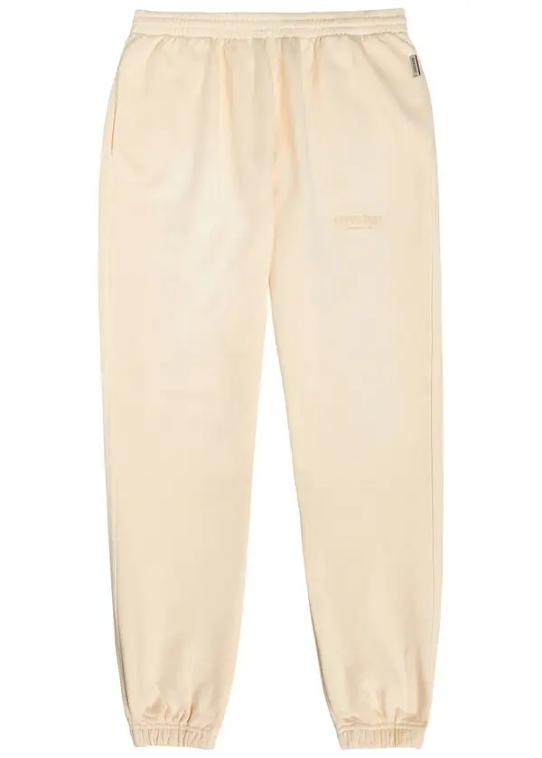 REPRESENT Owners Club Logo-print Cotton Sweatpants - Cream