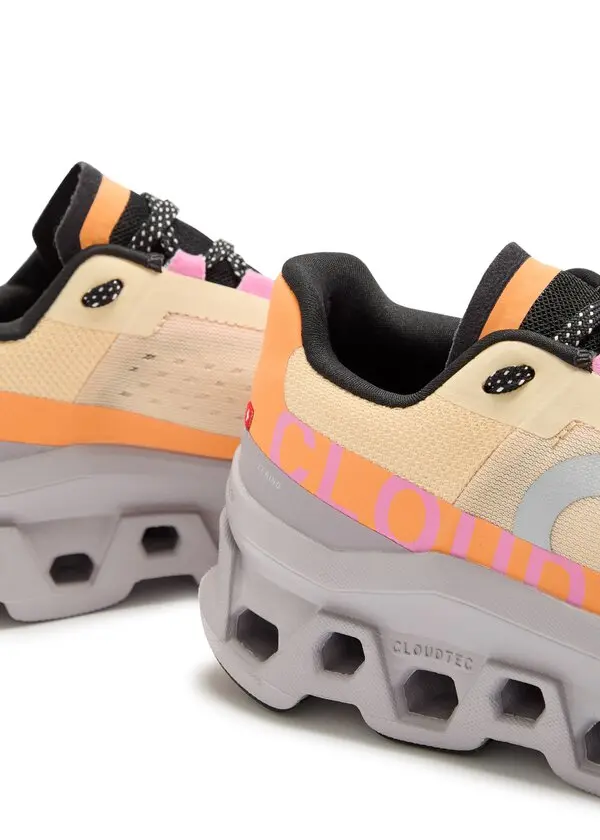 On Cloudmster Panelled Mesh Sneakers - Orange