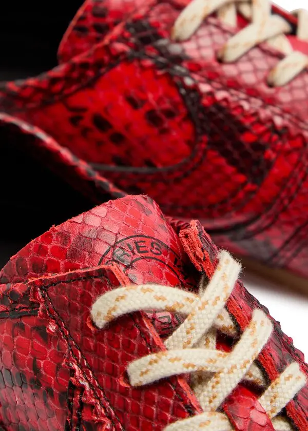 Dries Van Noten Python-effect Leather Sneakers