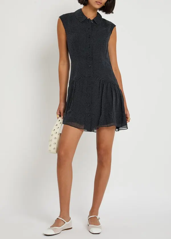 sachin and babi light blue dress Self-Portrait Metallic Chiffon Midi Dress MSRP $555 – DGFOutlet main image 0