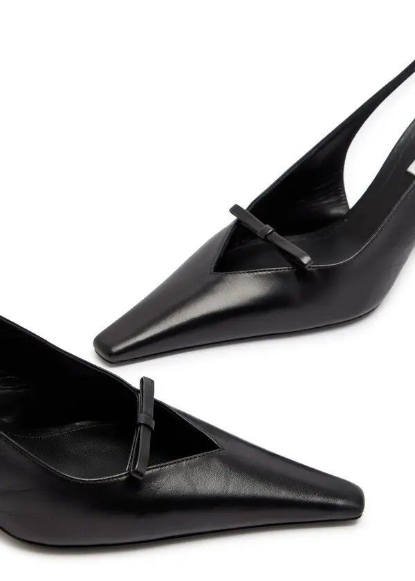 Victoria Beckham 75 Leather Slingback Pumps