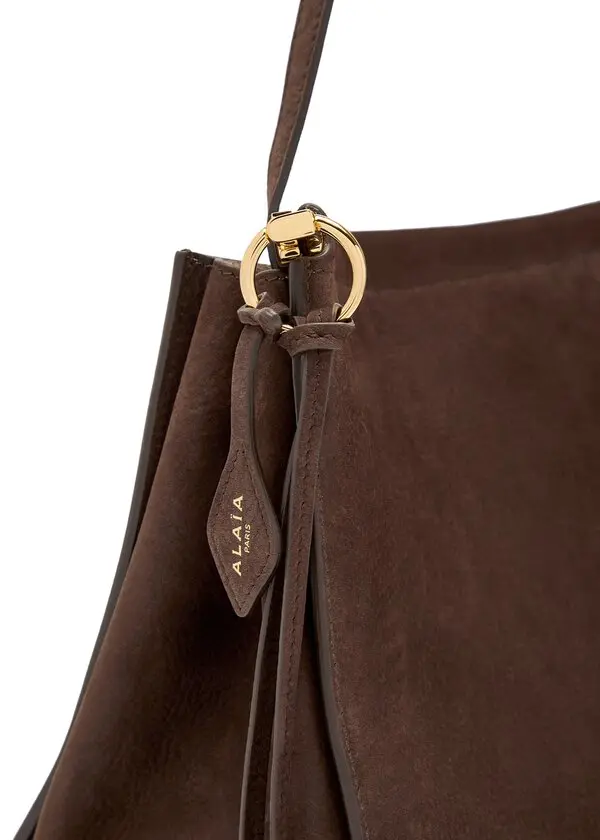 Alaïa Nubuck Shoulder Bag - Chocolate