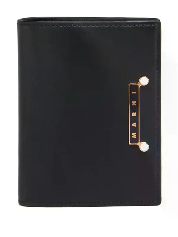 Marni Leather Bifold Wallet - Black