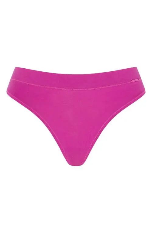 SAVAGE X FENTY Stretch Cotton Essentials Thong - Purple Passionfruit