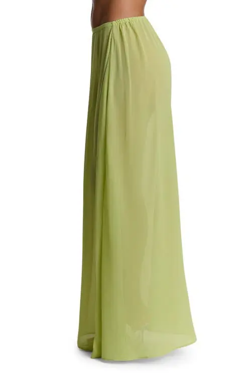 Naked Wardrobe Chiffon A-line Maxi Skirt