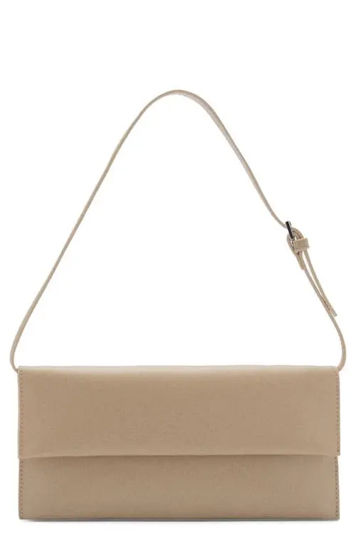 Mango Faux Leather Shoulder Bag - Medium Brown