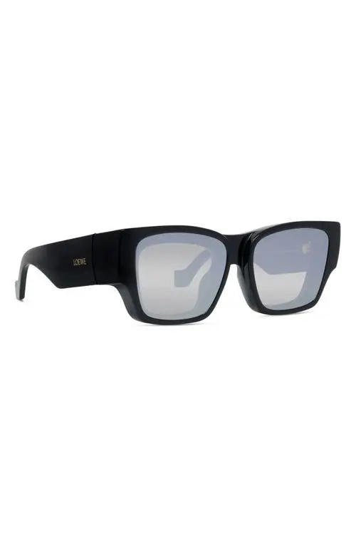 Loewe Signature 56mm Rectangular Sunglasses