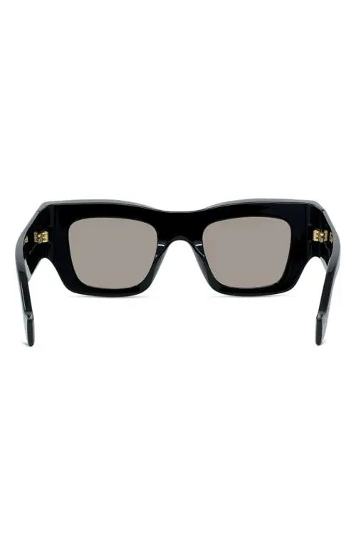 Loewe Signature 56mm Rectangular Sunglasses